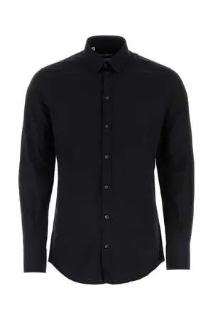 Dolce & Gabbana Stretch Poplin Shirt - Black