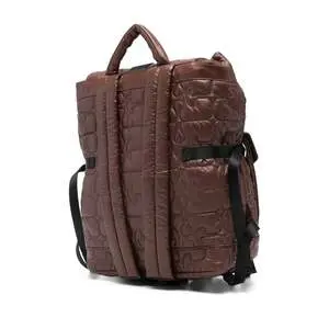 GANNI Quilted Backpack - Brown