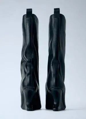 Rick Owens Cantilever 8 Sharp Flared Boots - Black
