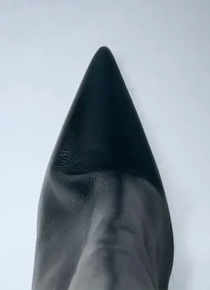 Rick Owens Cantilever 8 Sharp Flared Boots - Black