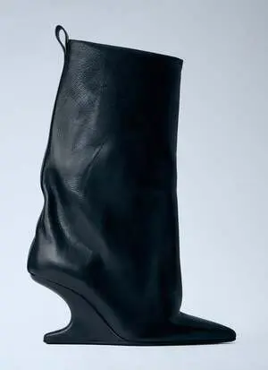 Rick Owens Cantilever 8 Sharp Flared Boots - Black