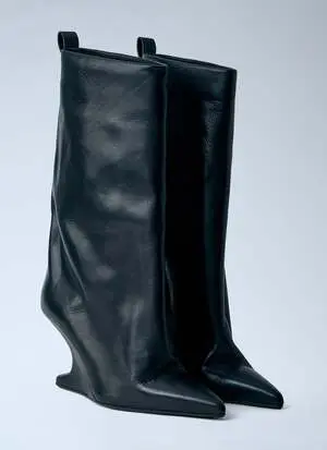 Rick Owens Cantilever 8 Sharp Flared Boots - Black
