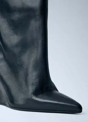 Rick Owens Cantilever 8 Sharp Flared Boots - Black