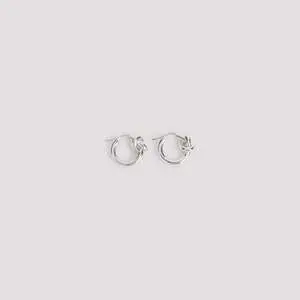 Celine Hoop Earrings With Knot Detail