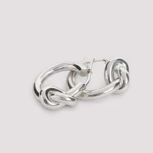 Celine Hoop Earrings With Knot Detail