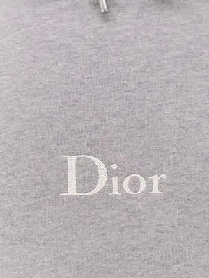 Dior Embroidered Logo Cotton Hoodie