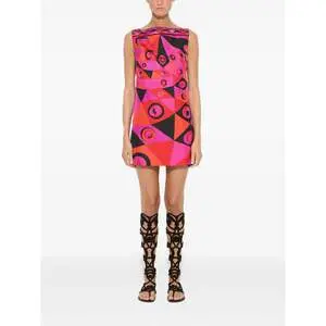 Emilio Pucci Day Dress With Occhi Print