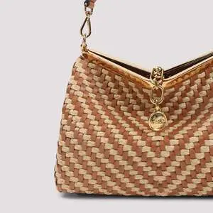 Etro Vela M Raffia Shoulder Bag - Multicolor