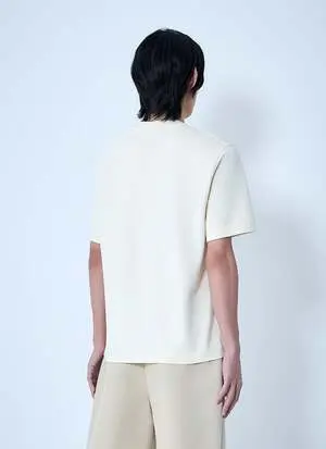 Jacquemus Le T-shirt Gros Grain - Cream