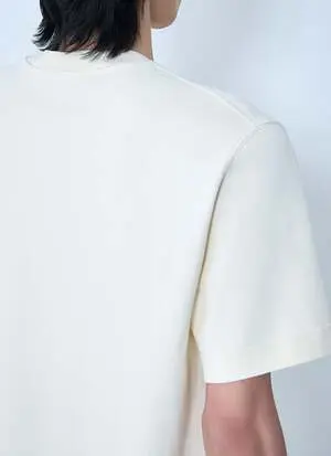 Jacquemus Le T-shirt Gros Grain - Cream