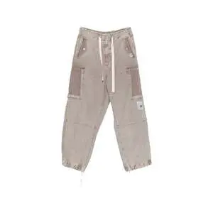 Mihara Yasuhiro Grey Cargo Trousers - Cream