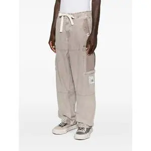 Mihara Yasuhiro Grey Cargo Trousers - Cream