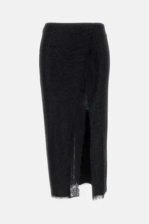 SELF-PORTRAIT Crystal Trim Mini Dress - Multicolor
