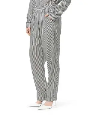 TOM FORD Striped Silk Trousers - Multicolor