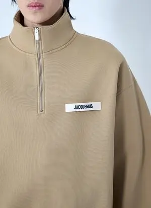 Jacquemus Le Camionneur Gros Grain Zip Sweatshirt