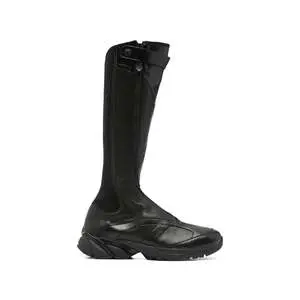 Our Legacy Leather Paneled Zip Up Boots