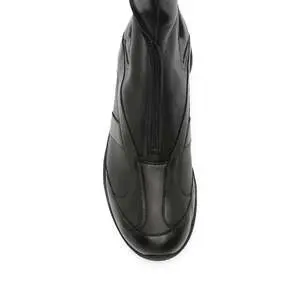 Our Legacy Leather Paneled Zip Up Boots