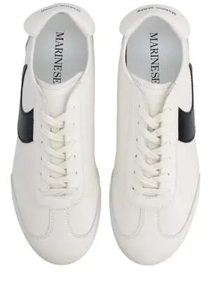 MARINE SERRE Astra Leather Sneakers - White