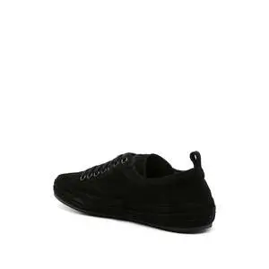 TOM FORD Suede Low-top Sneakers With White Stripe Detail - Black