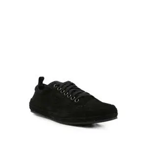 TOM FORD Suede Low-top Sneakers With White Stripe Detail - Black