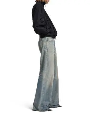 Balenciaga Wide-leg Baggy Denim Trousers - Multicolor