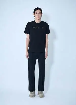 Moncler Logo Motif T-shirt - Black