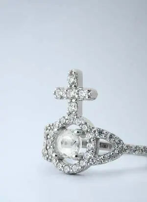 VIVIENNE WESTWOOD Olympia Ring With Crystal Embellishments