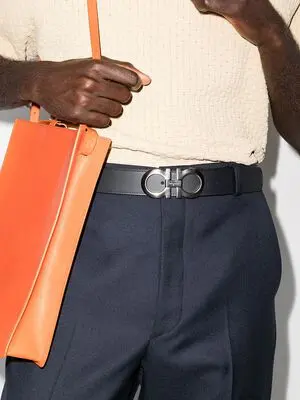 FERRAGAMO Gancini Leather Belt - Multicolor