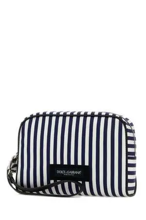 Dolce & Gabbana Embroidered Poplin Clutch
