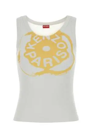 Kenzo Stretch Cotton Tank Top - White