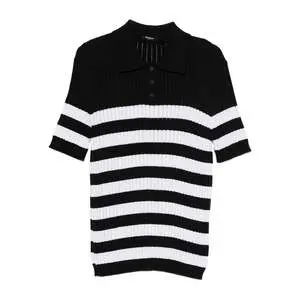 Balmain Polo Shirts - Black
