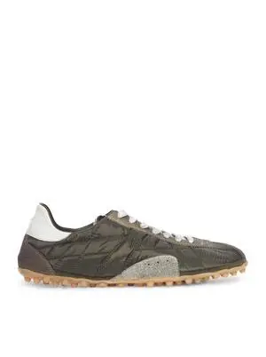 MAISON MARGIELA Quilted Low Top Sneakers With Suede Accents
