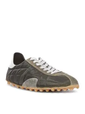 MAISON MARGIELA Quilted Low Top Sneakers With Suede Accents