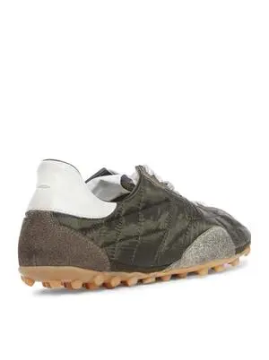 MAISON MARGIELA Quilted Low Top Sneakers With Suede Accents