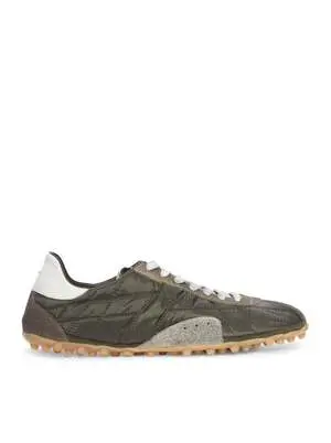 MAISON MARGIELA Quilted Low Top Sneakers With Suede Accents