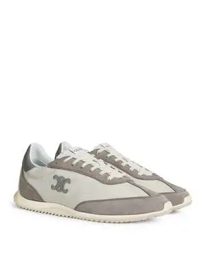 Celine Calfskin Suede Lace Up Sneakers