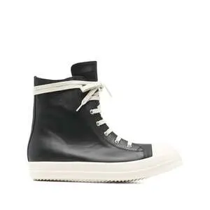 Rick Owens High-top Lace-up Sneakers - Black