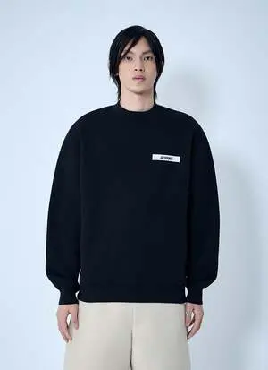 Jacquemus JACQUEMUS Le Camionneur Cotton Blend Sweatshirt Black