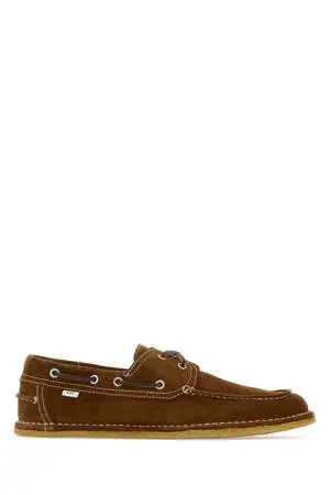 AMI Paris Suede Loafers - Brown