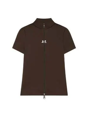COURREGES Interlock Top - Brown