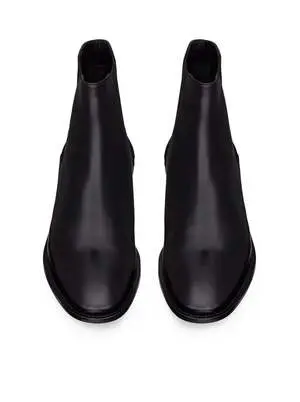Saint Laurent Adrien Box Leather Chelsea Boots