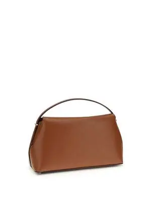 TOTEME T-lock Hand Bag In Palmellato Leather - Brown