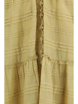 Isabel Marant Étoile Paule Long Ruffled Dress - Cream