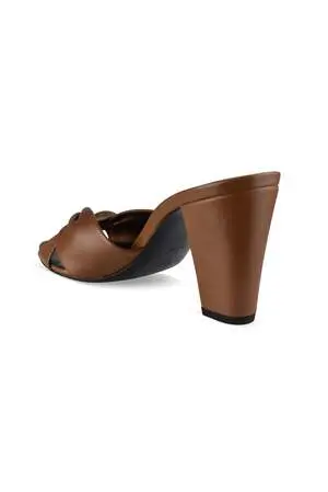 Saint Laurent Franciane Mules - Brown
