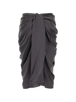 Draped Silk Skirts
