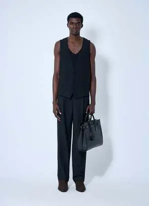 Saint Laurent Silk Crepe Waistcoat