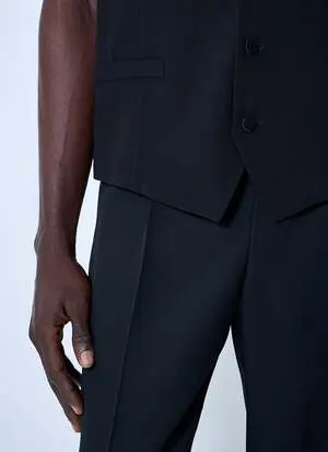 Saint Laurent Silk Crepe Waistcoat