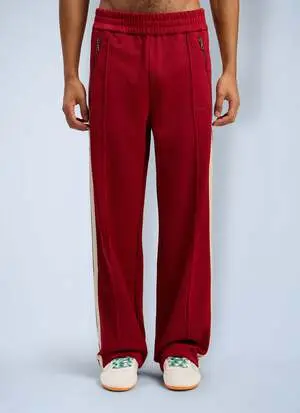 Palm Angels Classic Logo Zip-up Track Pants - Red