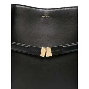TOTEME Calf Leather Bucket Bag - Black