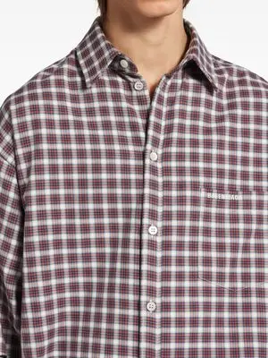 Balenciaga Checked Cotton Shirt
